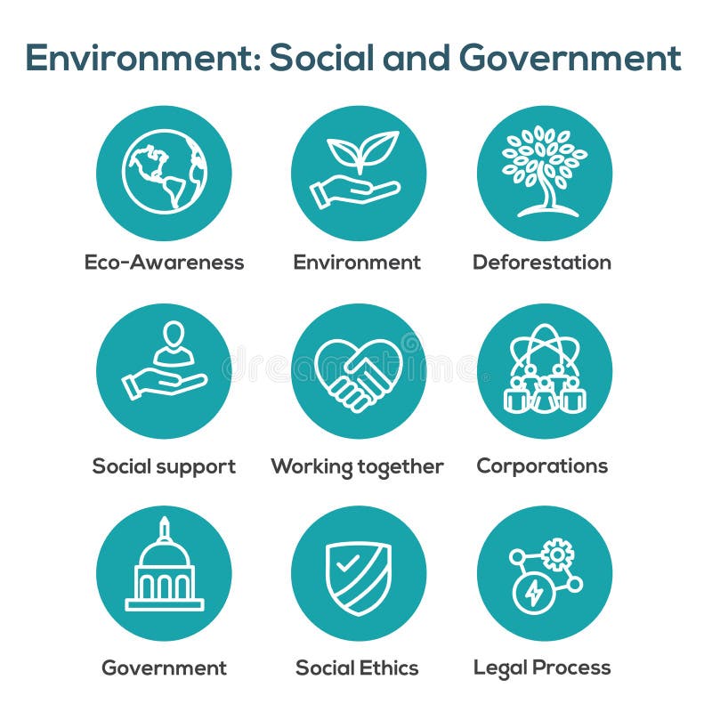 Environment or Environmental and Social Government and Governance Icon ...