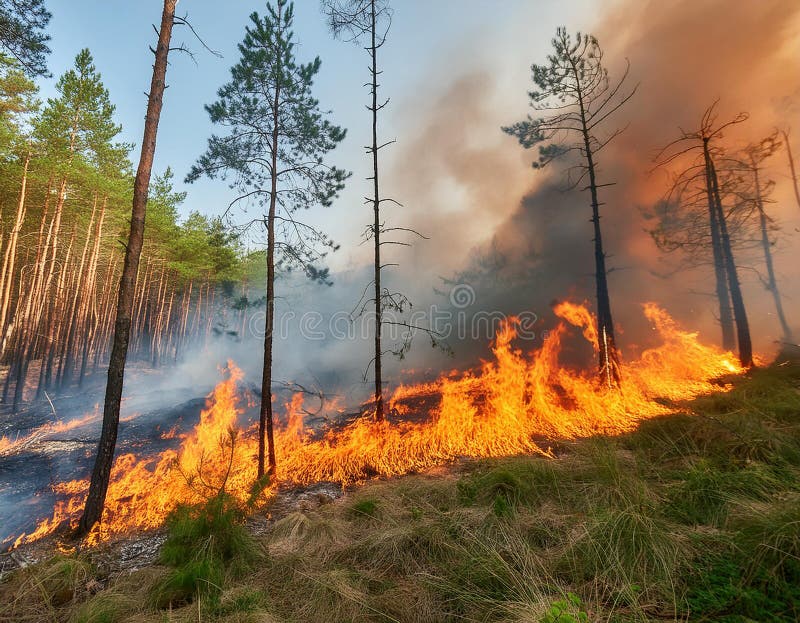 Environment, Fire and Smoke with Forest in Nature for Deforestation ...