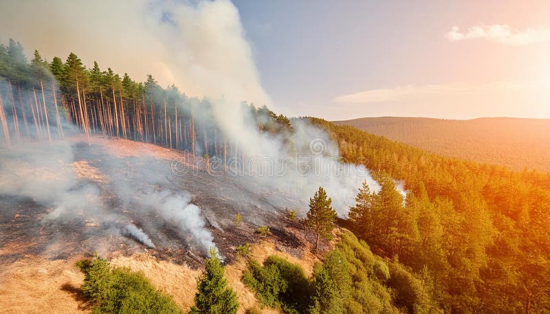 Environment, Fire and Smoke with Forest in Nature for Deforestation ...