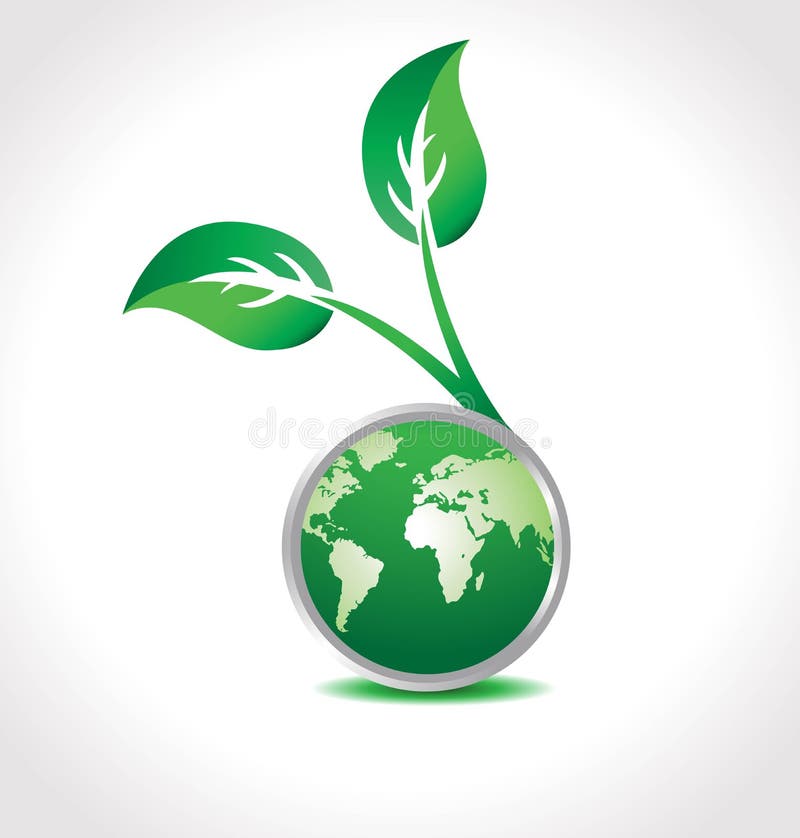 Environment Globe logo stock vector. Illustration of nature - 15367396