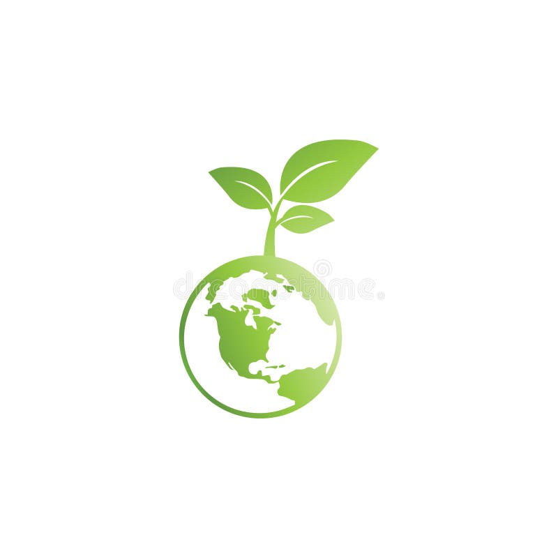 Environment Go Green Logo Icon Template Stock Vector - Illustration of ...