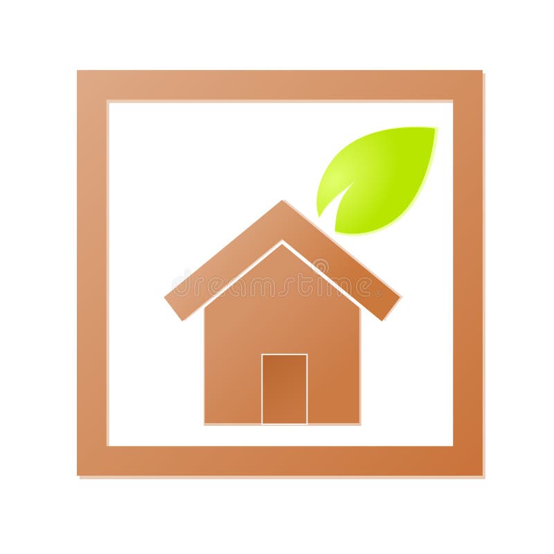 Environment home icon stock vector. Illustration of green - 28572246