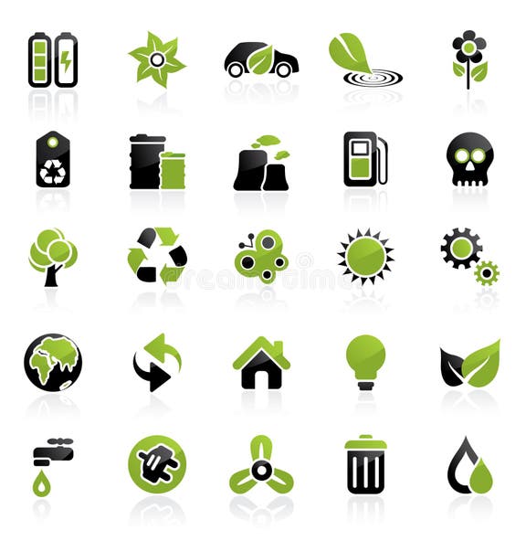 Environment icon set stock vector. Illustration of planet - 11184881
