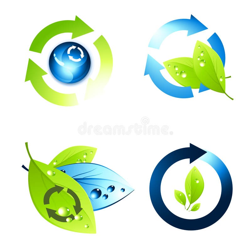 Environment Icon Set stock illustration. Illustration of clean - 6352402