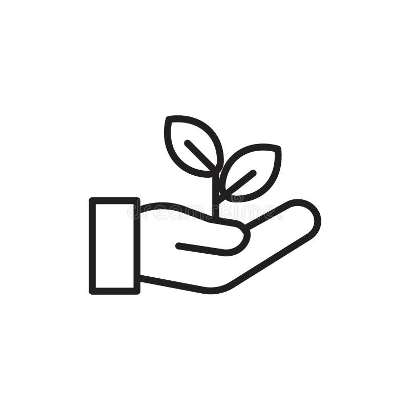 Environment Icon Simple Thin Outline Stock Vector - Illustration of ...