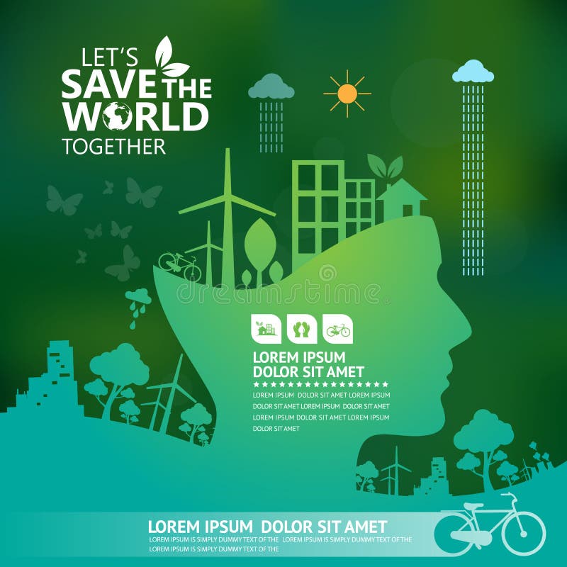 Environment Infographic Concept Design Vector Stock Illustration ...