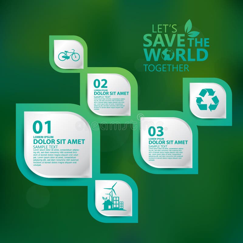 Environment Infographic Concept Design Vector Stock Illustration ...