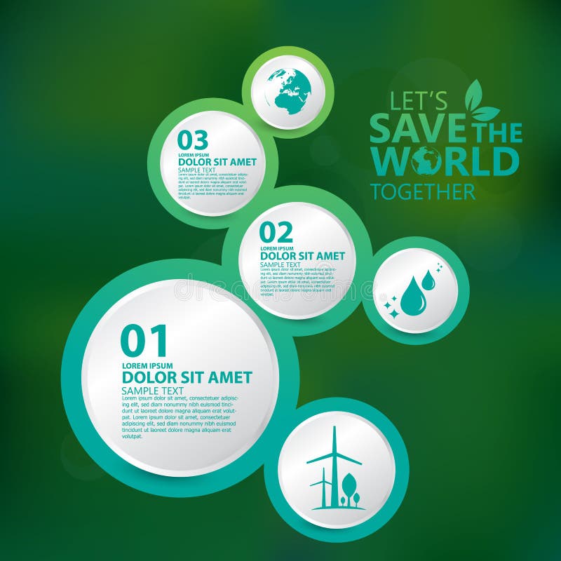 Environment Infographic Concept Design Vector Stock Illustration ...