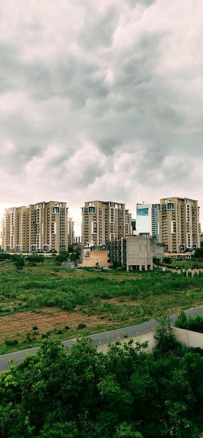 Environment Just before Rain Stock Photo - Image of condominium ...