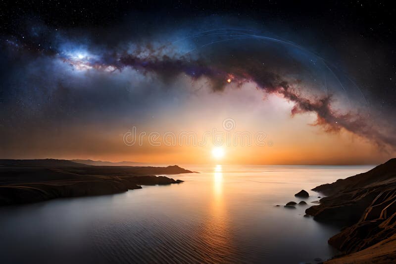 The Environment Map Displays a Space Background Consisting of Nebula ...