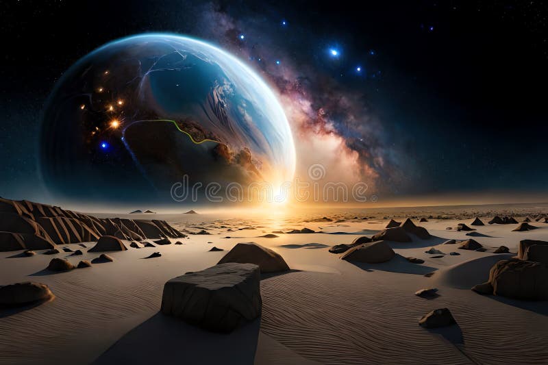 The Environment Map Displays a Space Background Consisting of Nebula ...