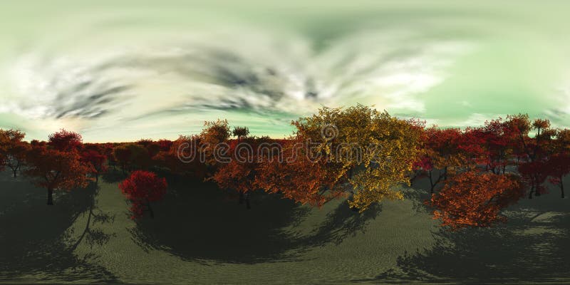 Environment Map. HDRI Map. Equirectangular Projection. Landscape Stock ...