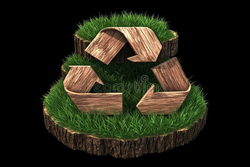 An Environment and Nature Themed Recycling Sign Made from Branches ...