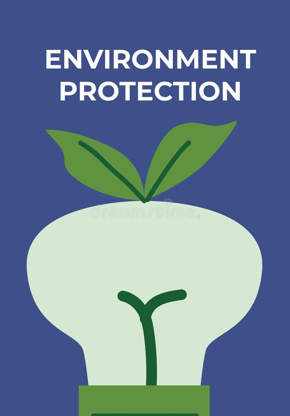 Environment Protection Concept with Leaf Growing Inside Light Bulb ...