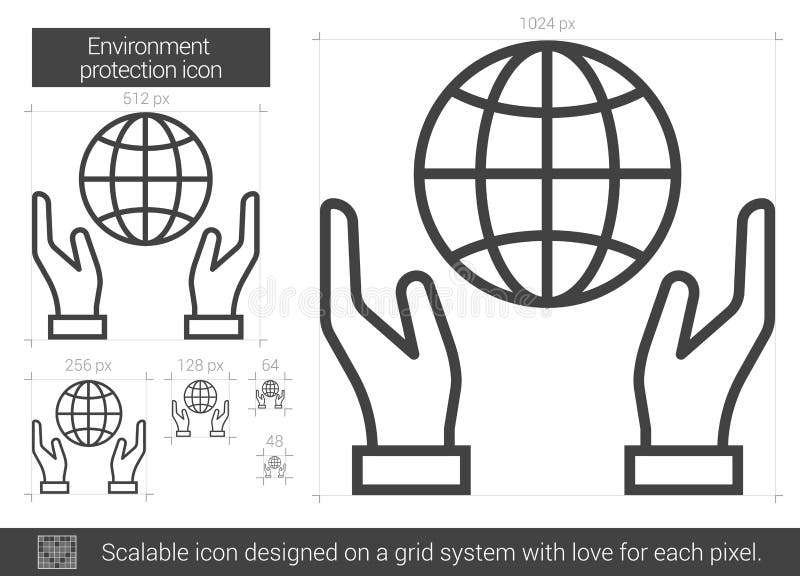 Environment Protection Hand Drawn Sketch Icon. Stock Vector ...