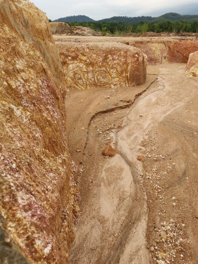 Environment Scene Around the Soil Texture and Pattern of the Limestone ...