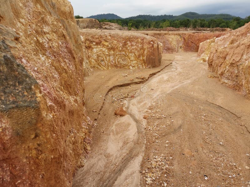 Environment Scene Around the Soil Texture and Pattern of the Limestone ...