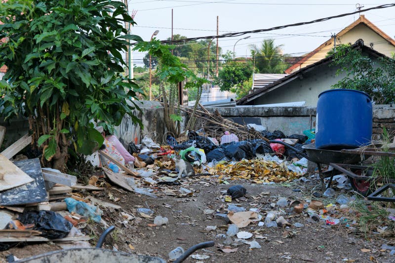 Rubbish scattered around stock image. Image of scattered - 326986819