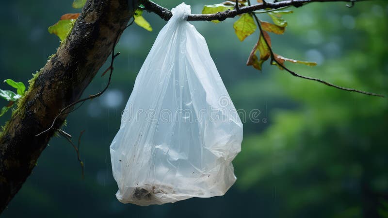 Environment Single Use Plastic Bags Stock Illustration - Illustration ...