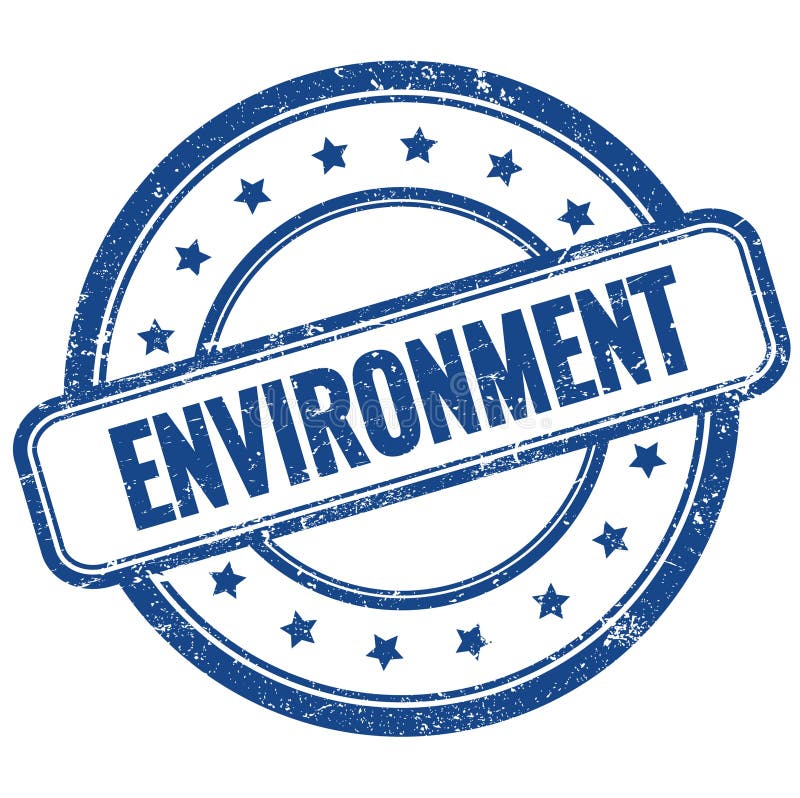 ENVIRONMENT Text Written on a Blue Thought Bubble Stock Illustration ...