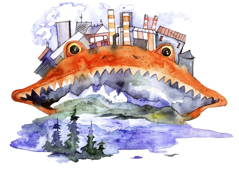 Environment stock illustration. Illustration of building - 52495875