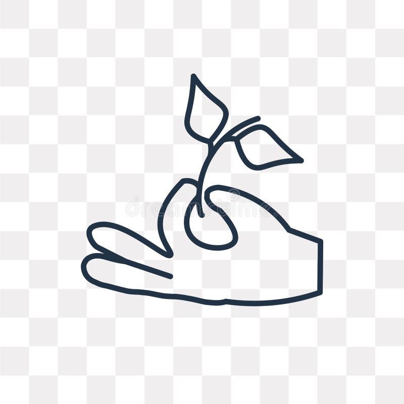 Environment Vector Icon Isolated on Transparent Background, Line Stock ...