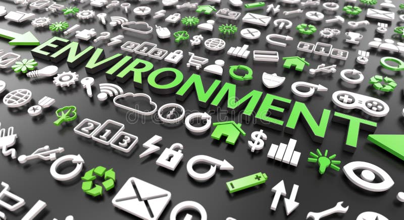 Environment word stock illustration. Illustration of text - 12531376