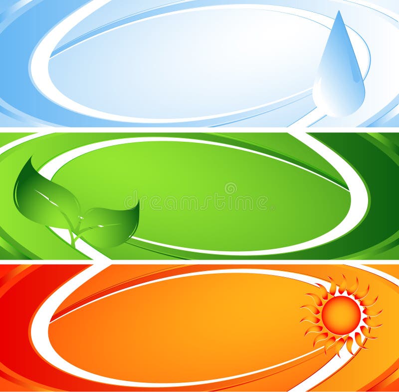 Environmental Abstract Banners Stock Vector - Illustration of design ...