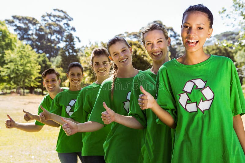 Environmental Activists Smiling at Camera Stock Image - Image of ...