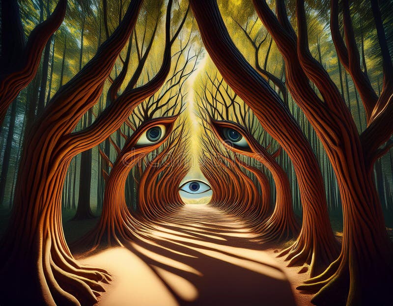 An Environmental Art Piece Where Tree Shadows Create the Illusion of ...