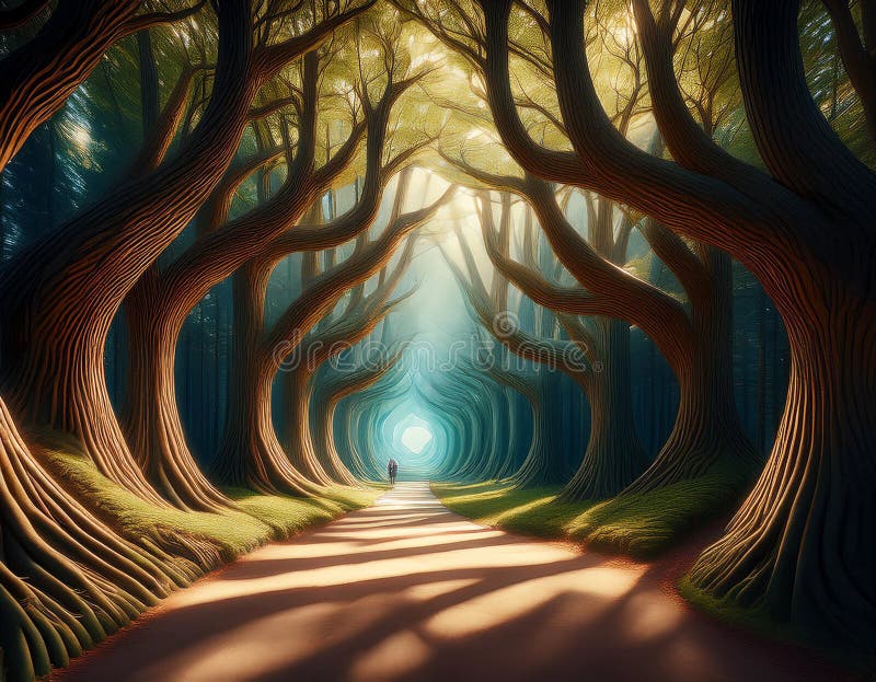 An Environmental Art Piece Where Tree Shadows Create the Illusion of ...