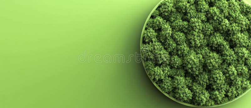 Environmental Awareness Concept Featuring Green Planet in Space with ...