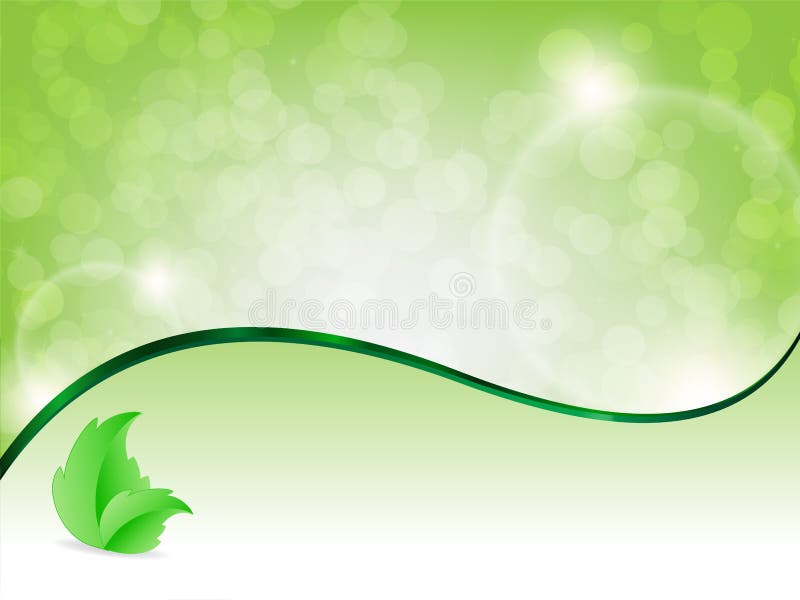 Green Nature Background. Eco Concept Illustration Stock Vector ...