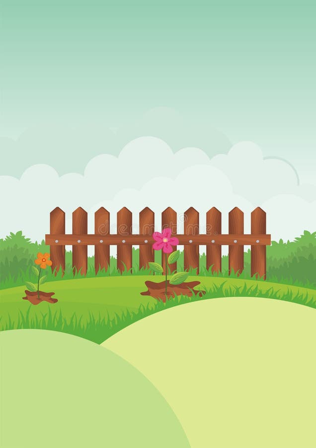 Environmental Background with Cartoon Theme Stock Vector - Illustration ...