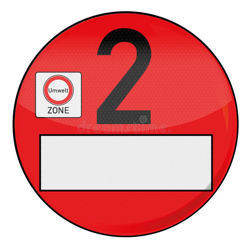 Environmental badge 2 red stock vector. Illustration of diesel - 108098970