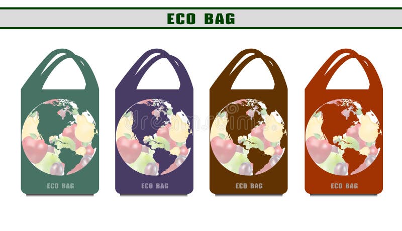 Environmental Bags. Ecological Packages Stock Vector - Illustration of ...