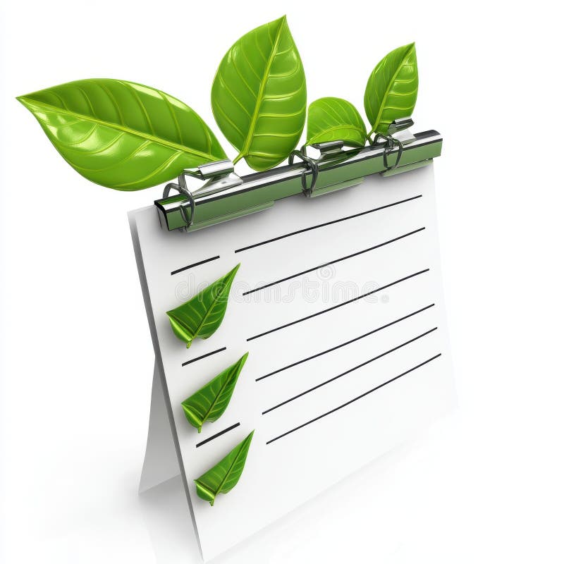 Environmental Compliance Checklist Isolated on White Background Stock ...