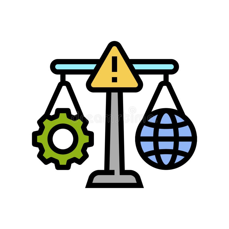 Environmental Compliance Color Icon Vector Illustration Stock Vector ...