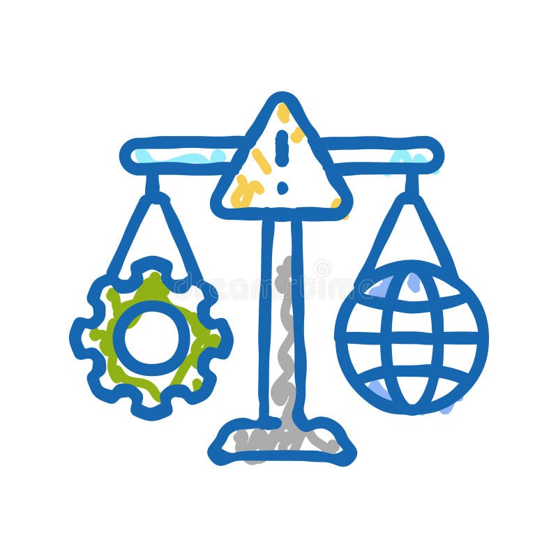 Environmental Compliance Icon Doodle Illustration Stock Vector ...