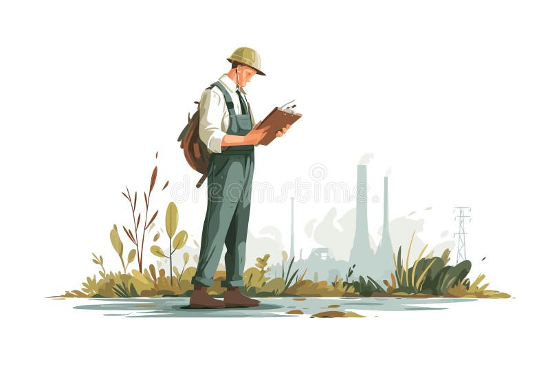 Environmental Compliance Officer Assessment Isolated Stock Vector ...