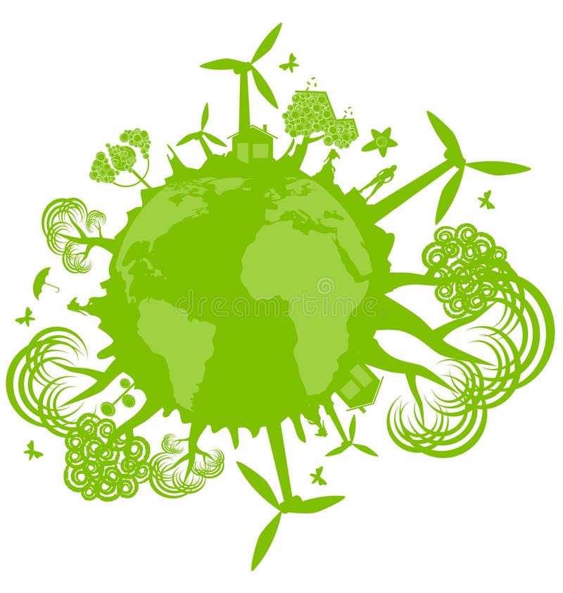 Environmental concept stock illustration. Illustration of natural - 9300854