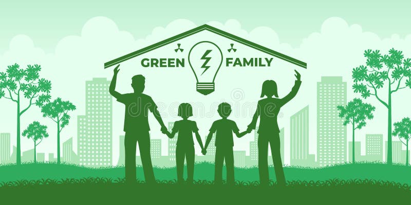 Environmental Concept. Go Green Save the World Illustration Stock ...