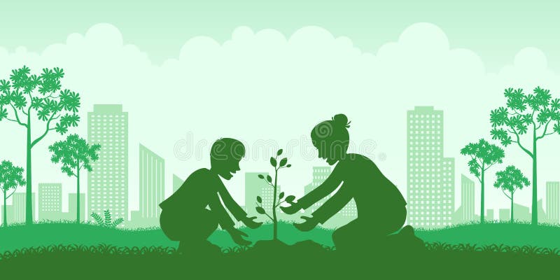 World Environment Day. Go Green Save the World Concept Illustration ...