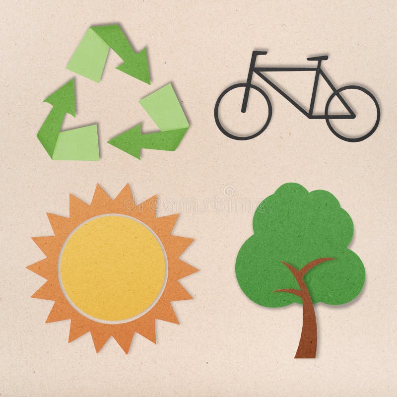 Environmental Conservation Icons in World Stock Photo - Image of safe ...