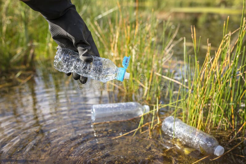 Environmental Conservation Collecting Garbage and Trash from Water ...