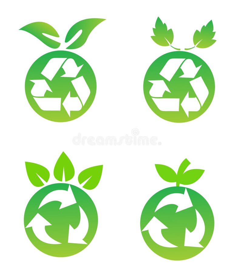 Environmental Conservation Symbols Stock Vector - Illustration of ...