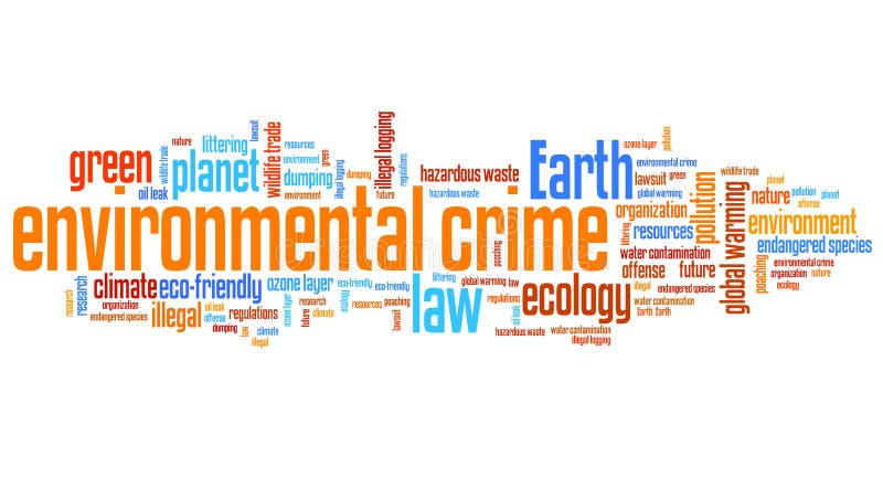 Environmental crime stock illustration. Illustration of term - 67202276