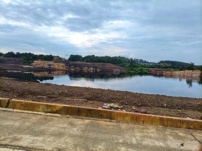 Environmental Damage Due To Coal Mining Stock Photo - Image of terrain ...