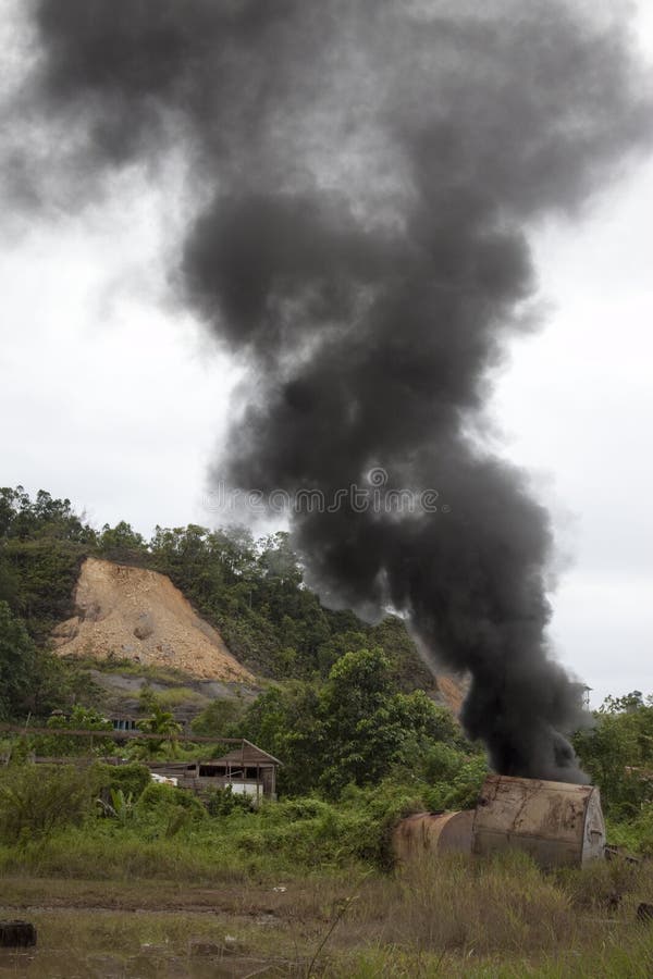 Environmental destruction stock image. Image of black - 12842013