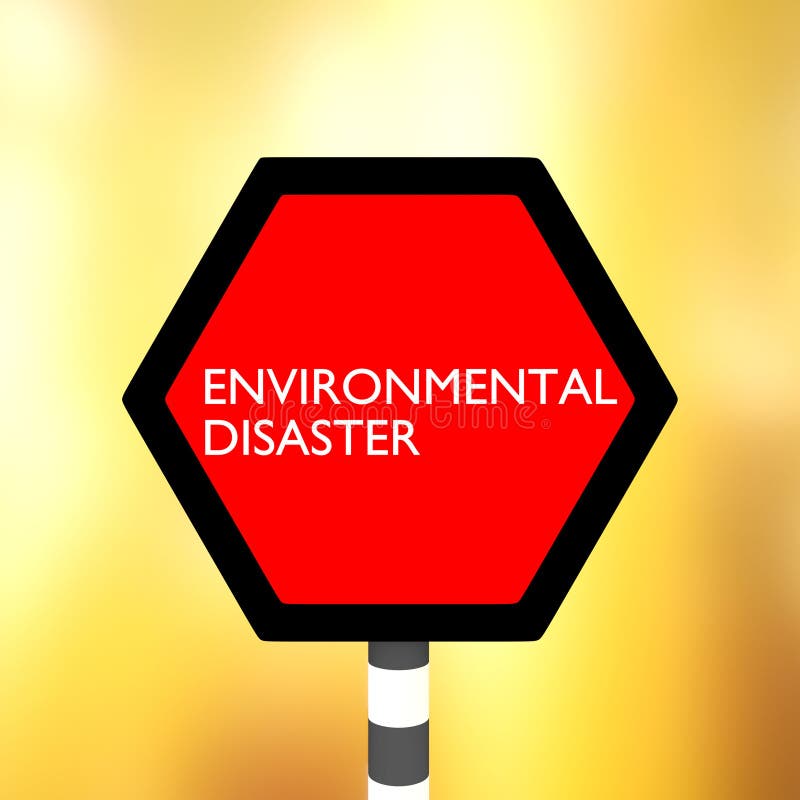 Environmental Disaster Concept Stock Illustration - Illustration of ...